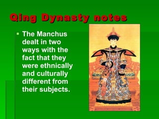 Unit 6 lesson 3 manchu dynasty power point | PPT