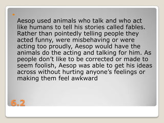 Hemrick Unit 6 lessons overview folktales, fables, | PPTX