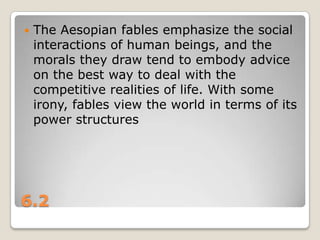 Hemrick Unit 6 lessons overview folktales, fables, | PPTX