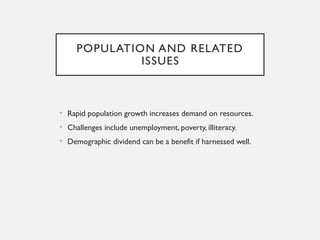 UNIT 6 Macro Economics: Population and Related Issues | PPTX