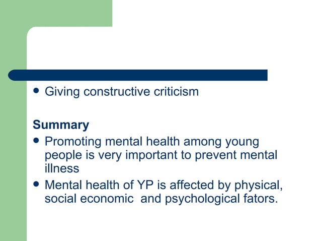 Unit 6 mental health | PPT