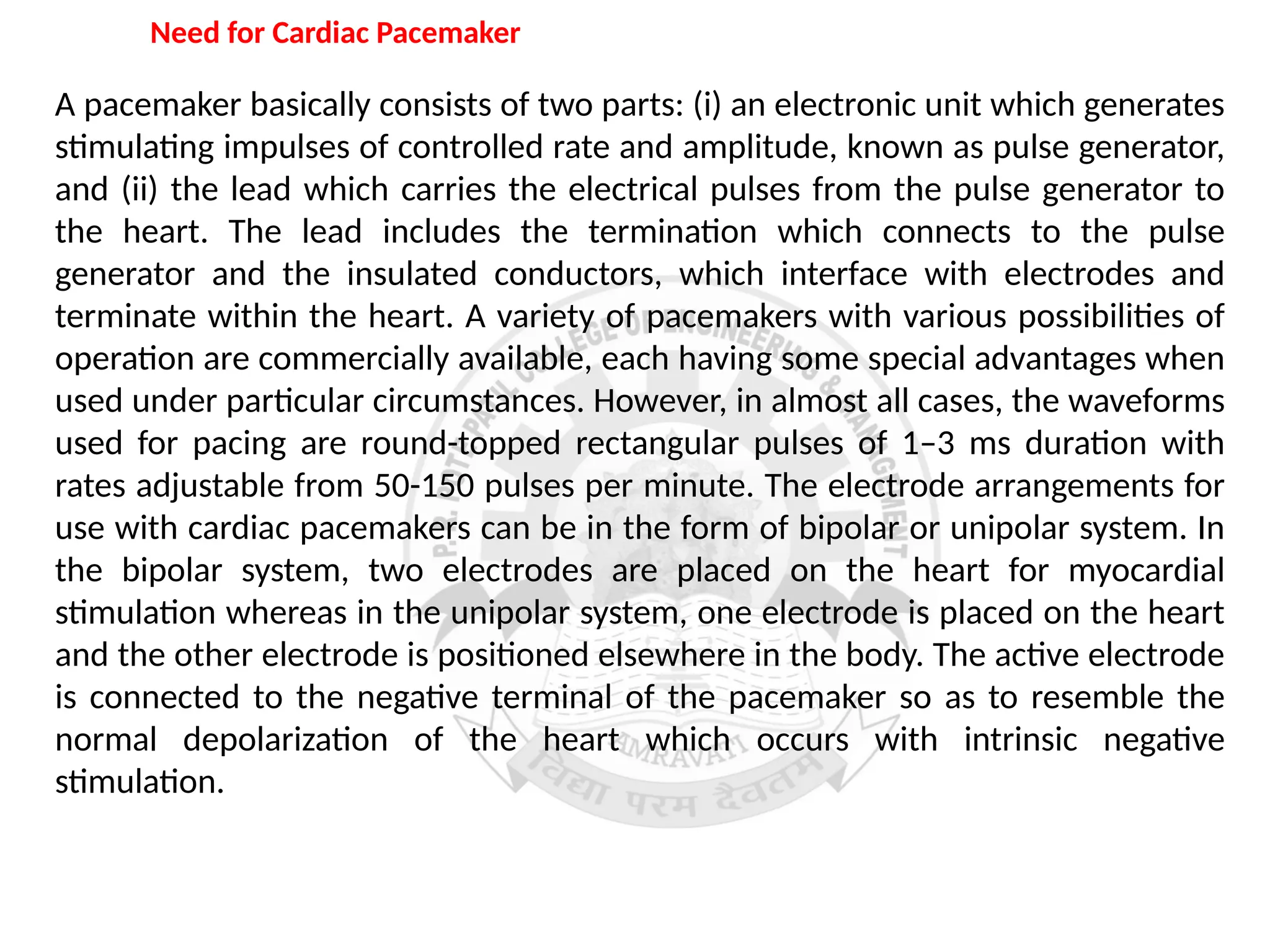 Unit 6 pacemaker PPT ALL PACE MAKER INTRODUCTION IN THE PPT | PPTX