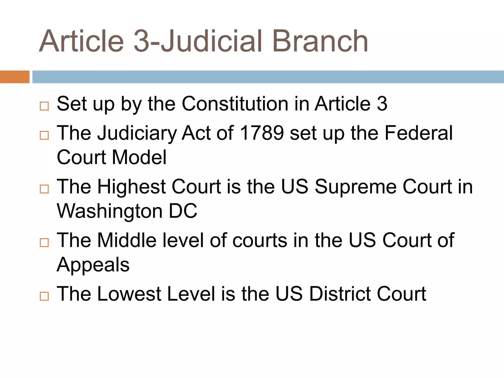 Unit 6 –part 1 the federal court | PPT