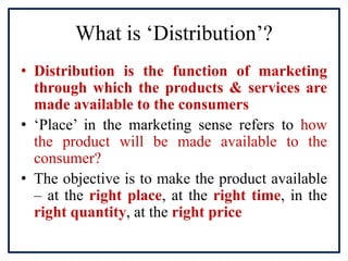 Unit 6 part_2_distribution_channel_management | PPTX