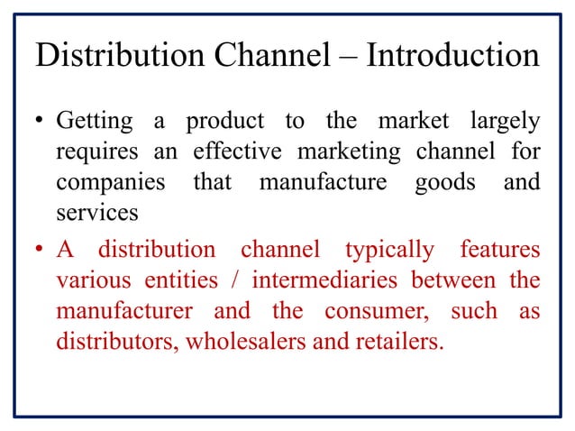 Unit 6 part_2_distribution_channel_management | PPT