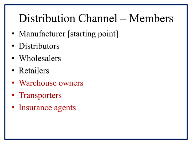 Unit 6 part_2_distribution_channel_management | PPT