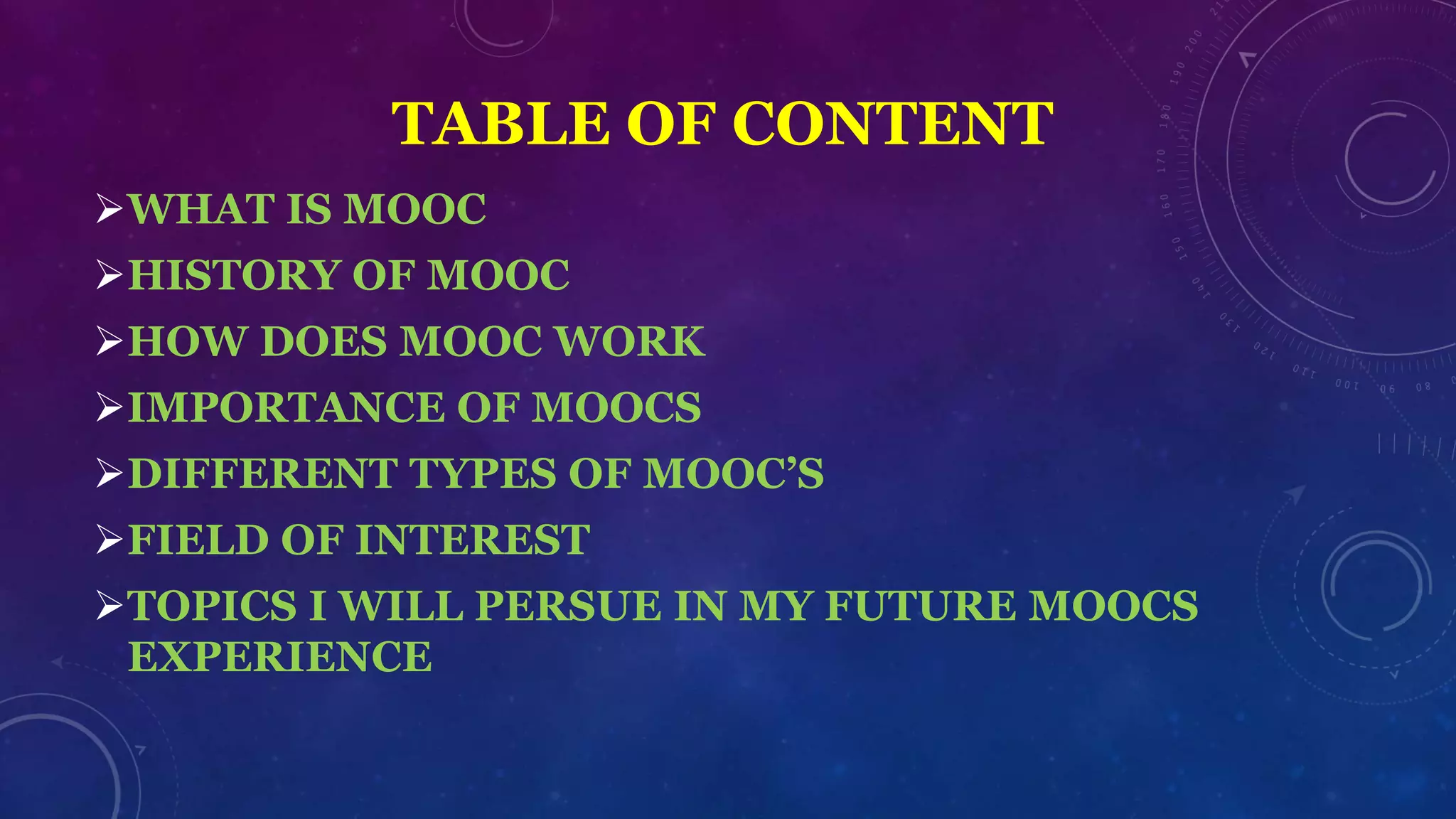 Mooc presentation | PPT