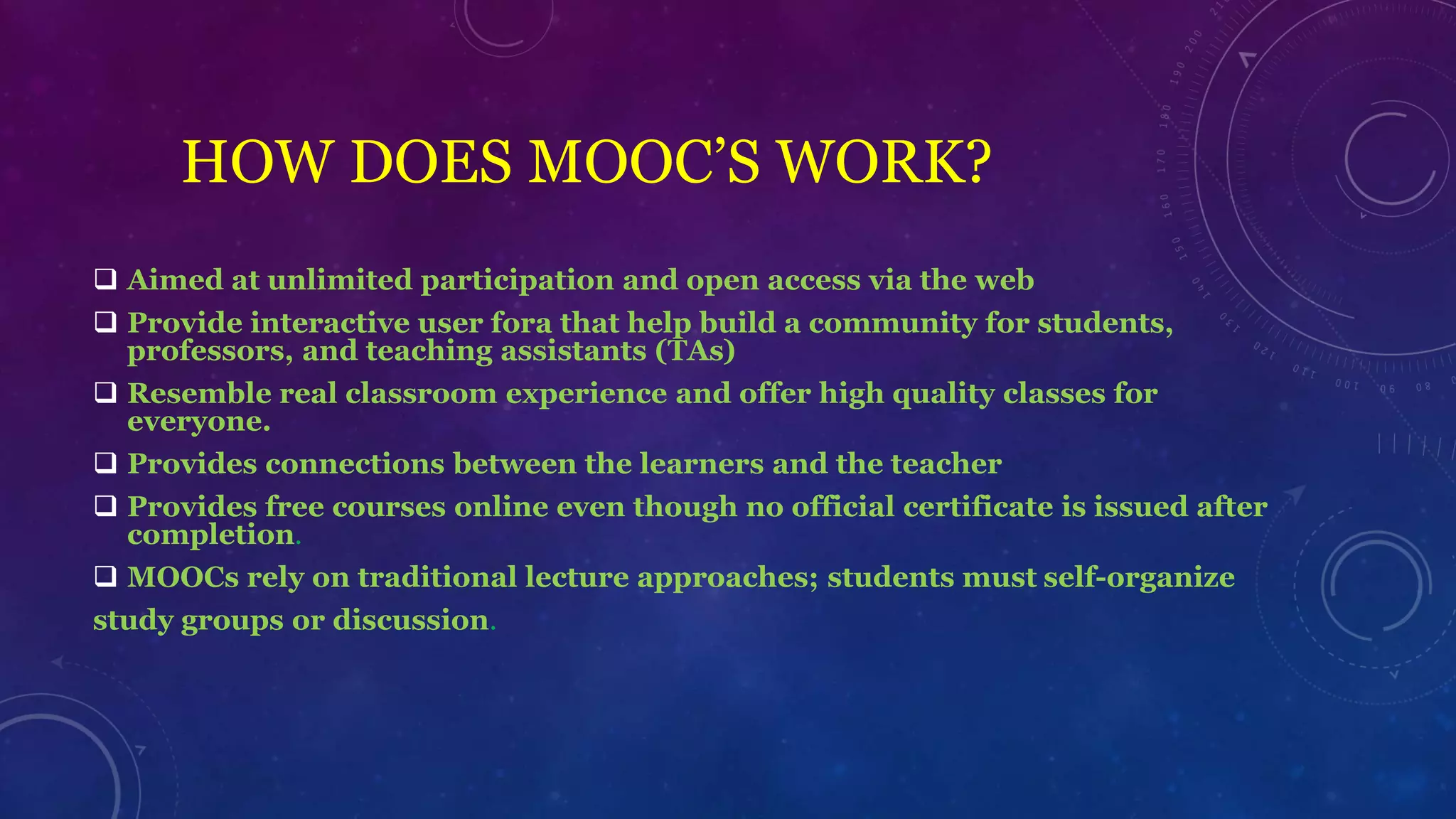 Mooc presentation | PPT