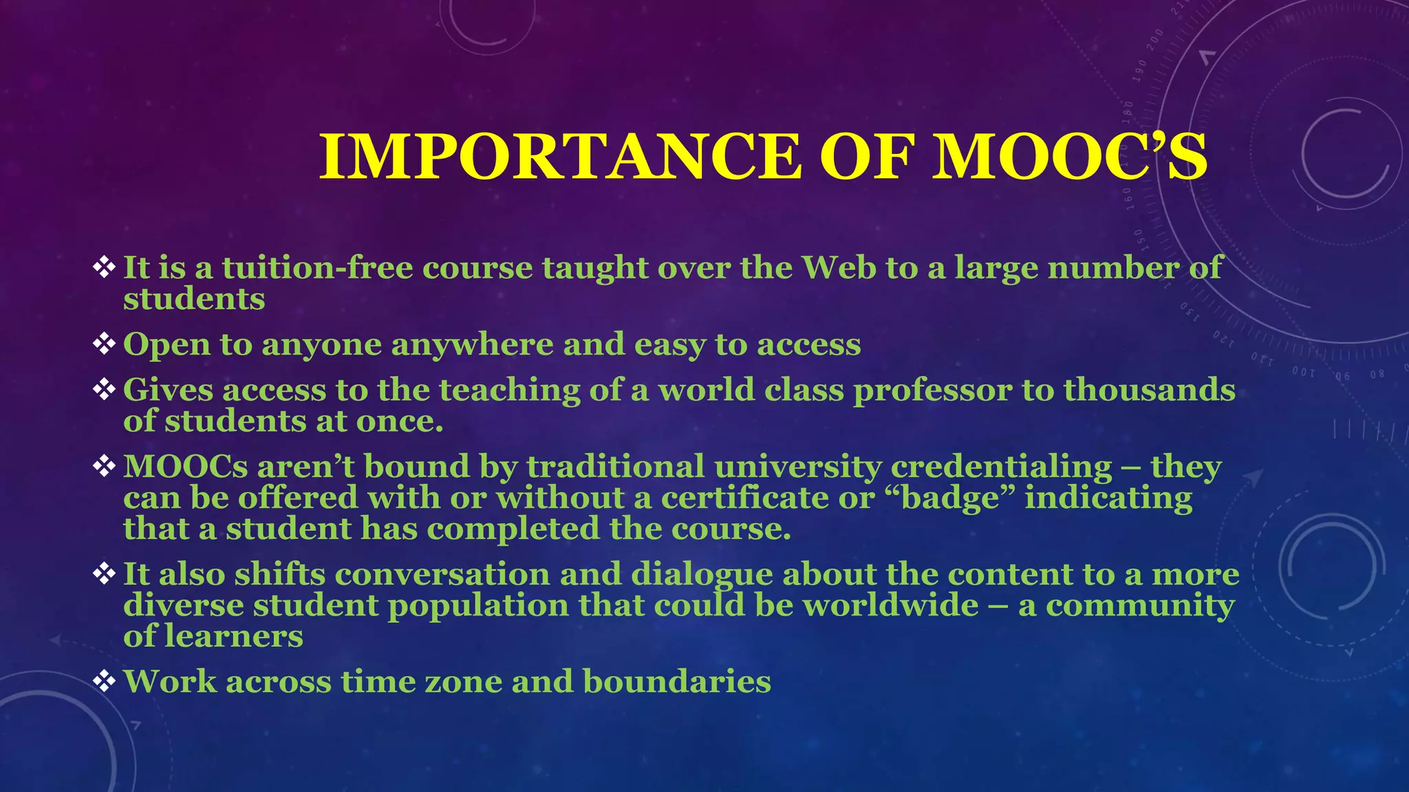 Mooc presentation | PPT