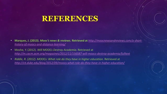 Mooc presentation | PPT