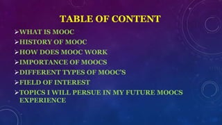 Mooc presentation | PPT