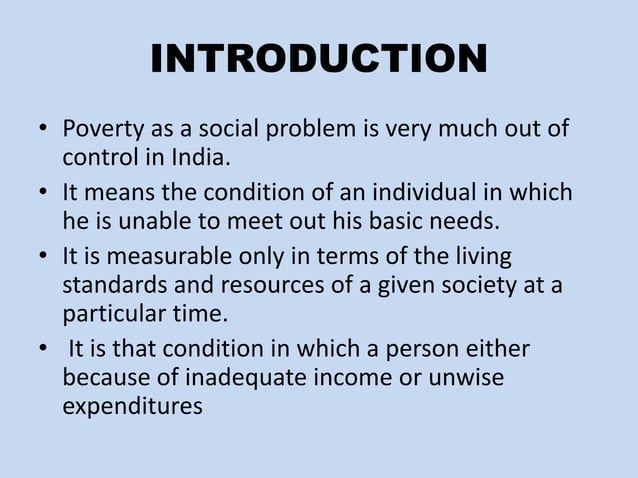 unit 6 SOCIOLOGY SOCIAL PROBLEMS- Poverty and Unemployment | PPT