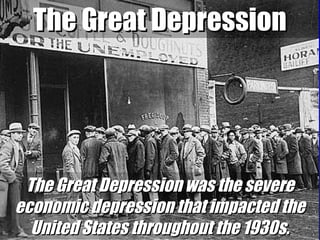 Unit 6 powerpoint #2 (the great depression causes of the great ...
