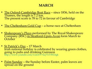 Unit 6: The British Year | PPT