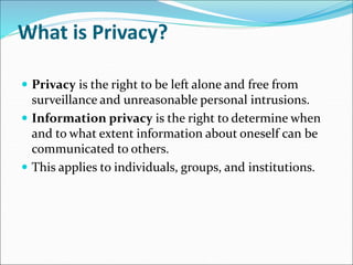 Unit 6 Privacy technological impacts.ppt