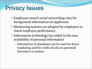 Unit 6 Privacy technological impacts.ppt