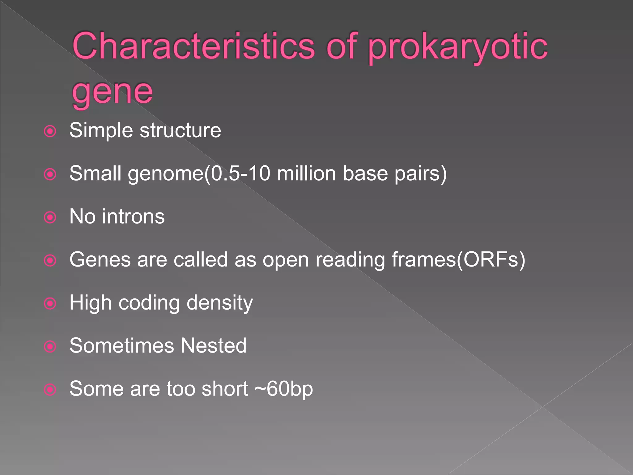 Unit 6 prokaryotic gene structure | PPTX