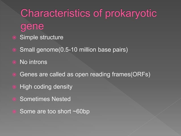 Unit 6 prokaryotic gene structure | PPTX | Genetics | Science