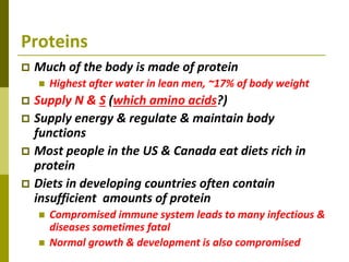 Unit 6 Proteins .pptx | Healthy Cooking and Eating | Food & Drink