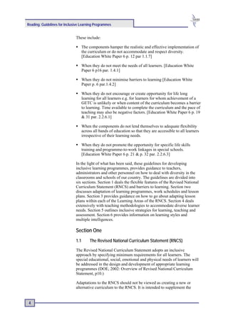 Ace Maths Unit Six: Teaching All Children Mathematics. Reading 1: Guidelines for Inclusive ...