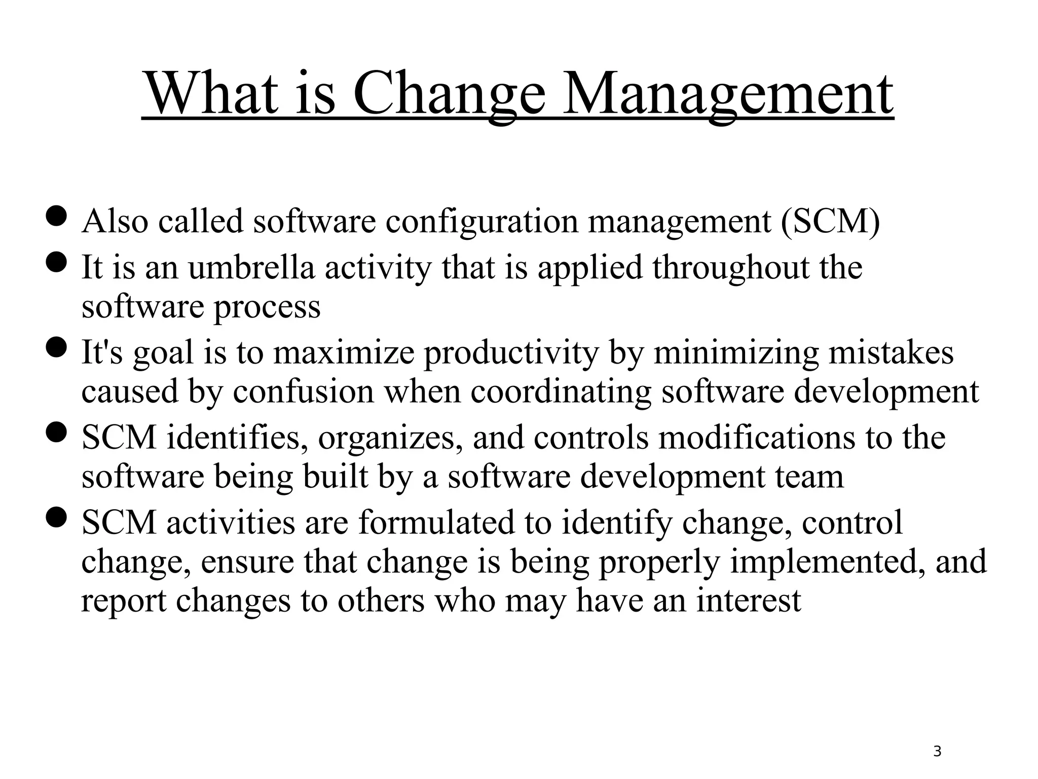 Unit 6 Software Configuration Management | PDF
