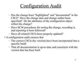 Unit 6 Software Configuration Management | PDF