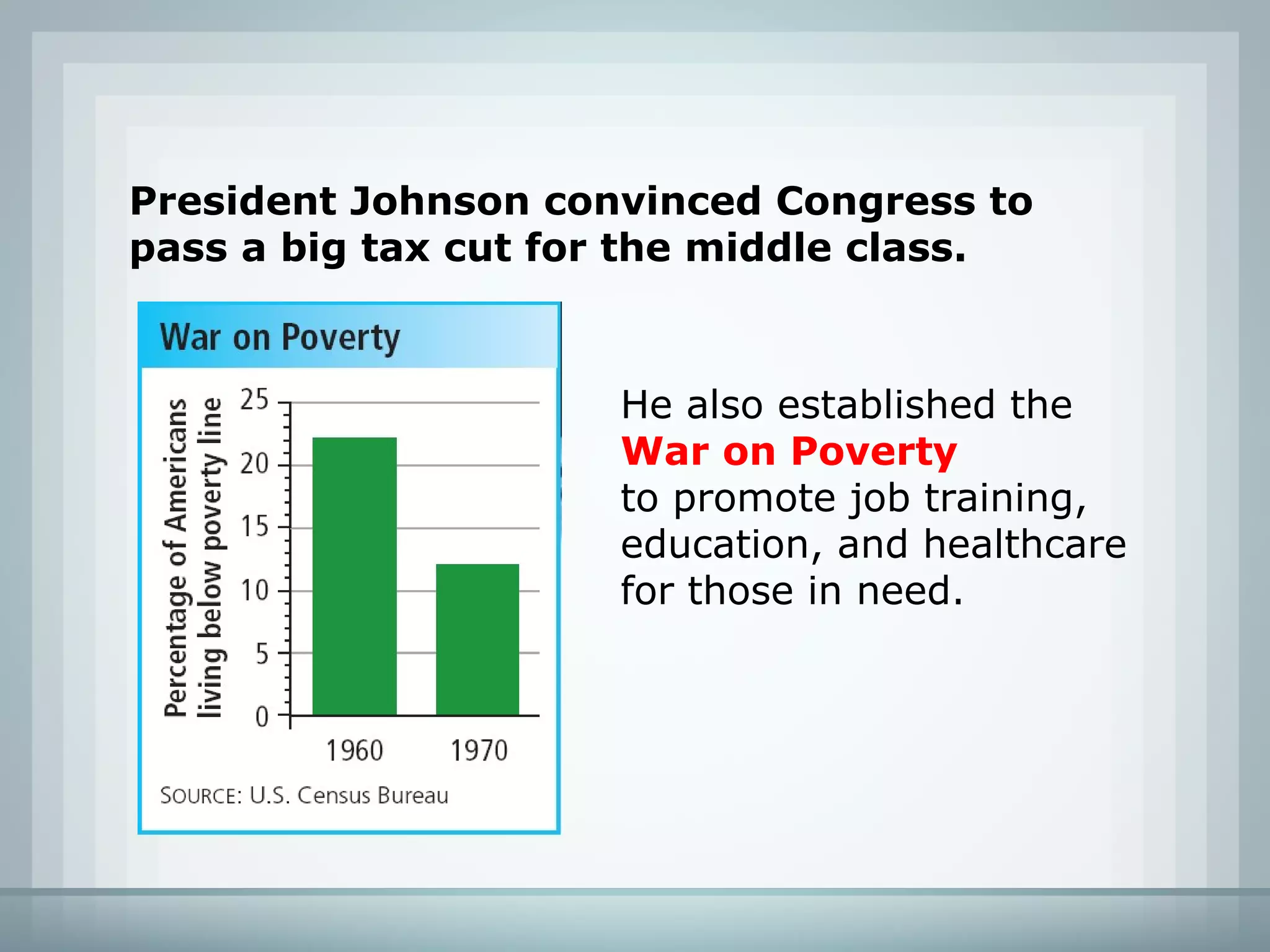 Unit 6 section 1 lesson 2 johnsons great society | PPT | Civic affairs ...