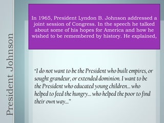 Unit 6 section 1 lesson 2 johnsons great society | PPT | Civic affairs ...