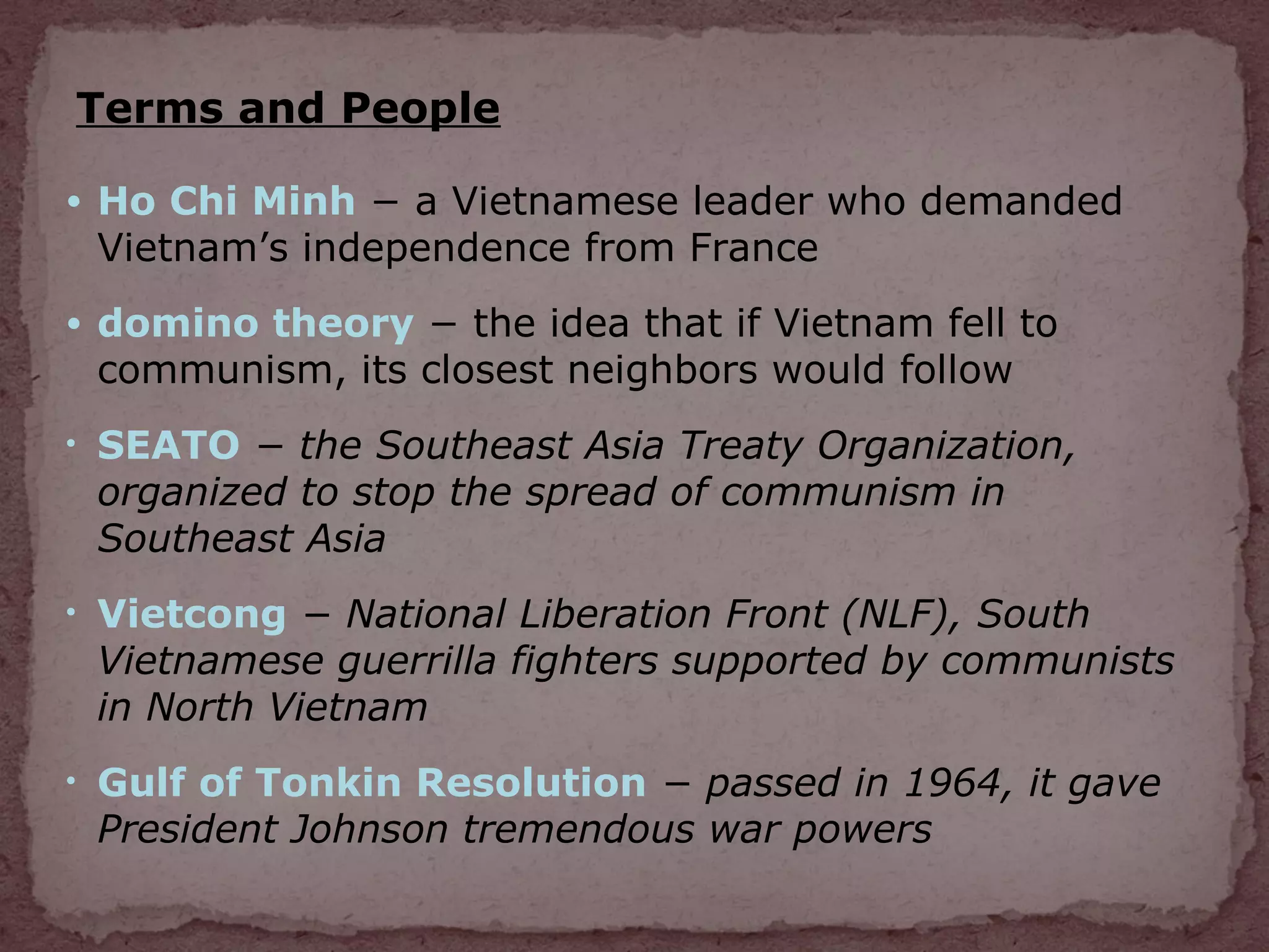 Unit 6 section 2 lesson 1 origins of the vietnam war | PPT | Death ...