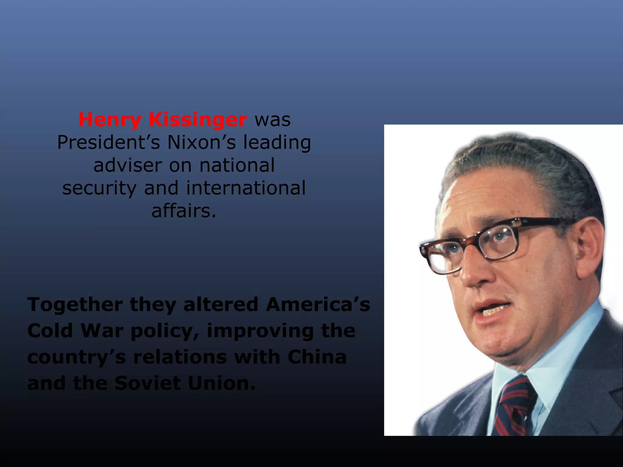 Unit 6 section 2 lesson 5 nixon and the cold war | PPT