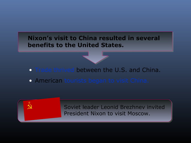 Unit 6 section 2 lesson 5 nixon and the cold war | PPT