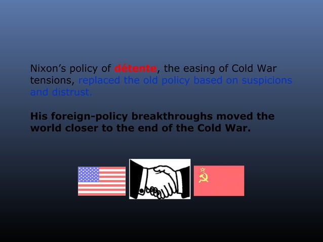 Unit 6 section 2 lesson 5 nixon and the cold war | PPT
