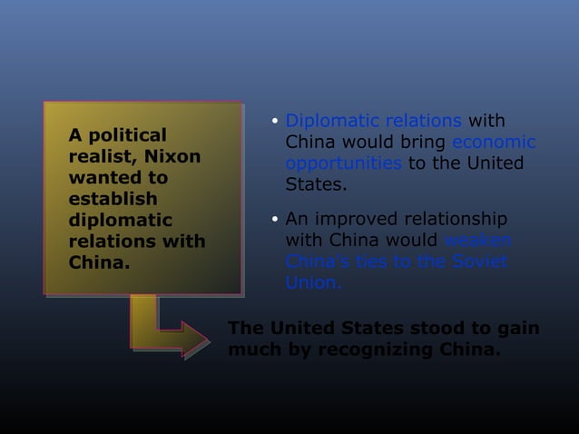 Unit 6 section 2 lesson 5 nixon and the cold war | PPT