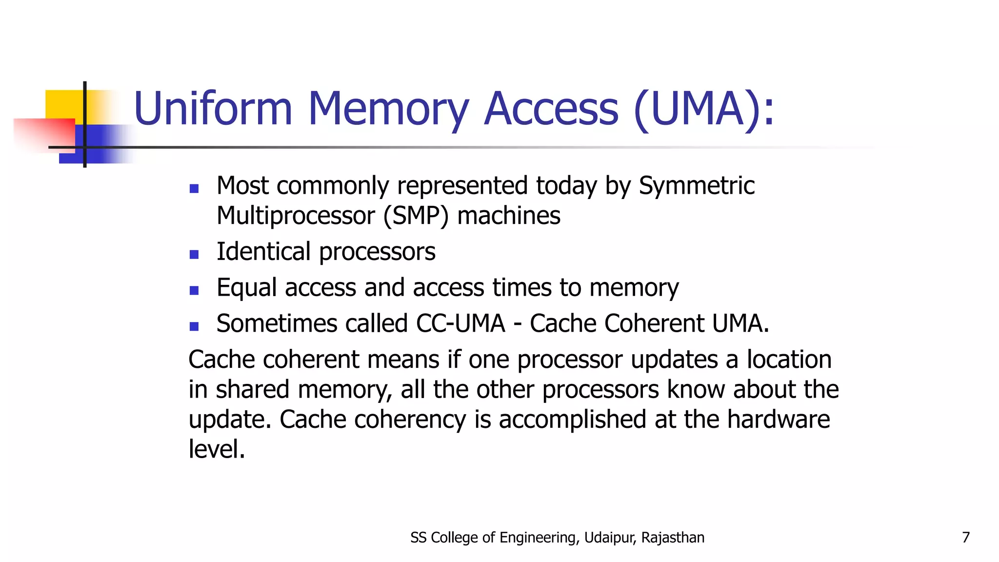 Unit 6 shared memory multiprocessors | PPTX