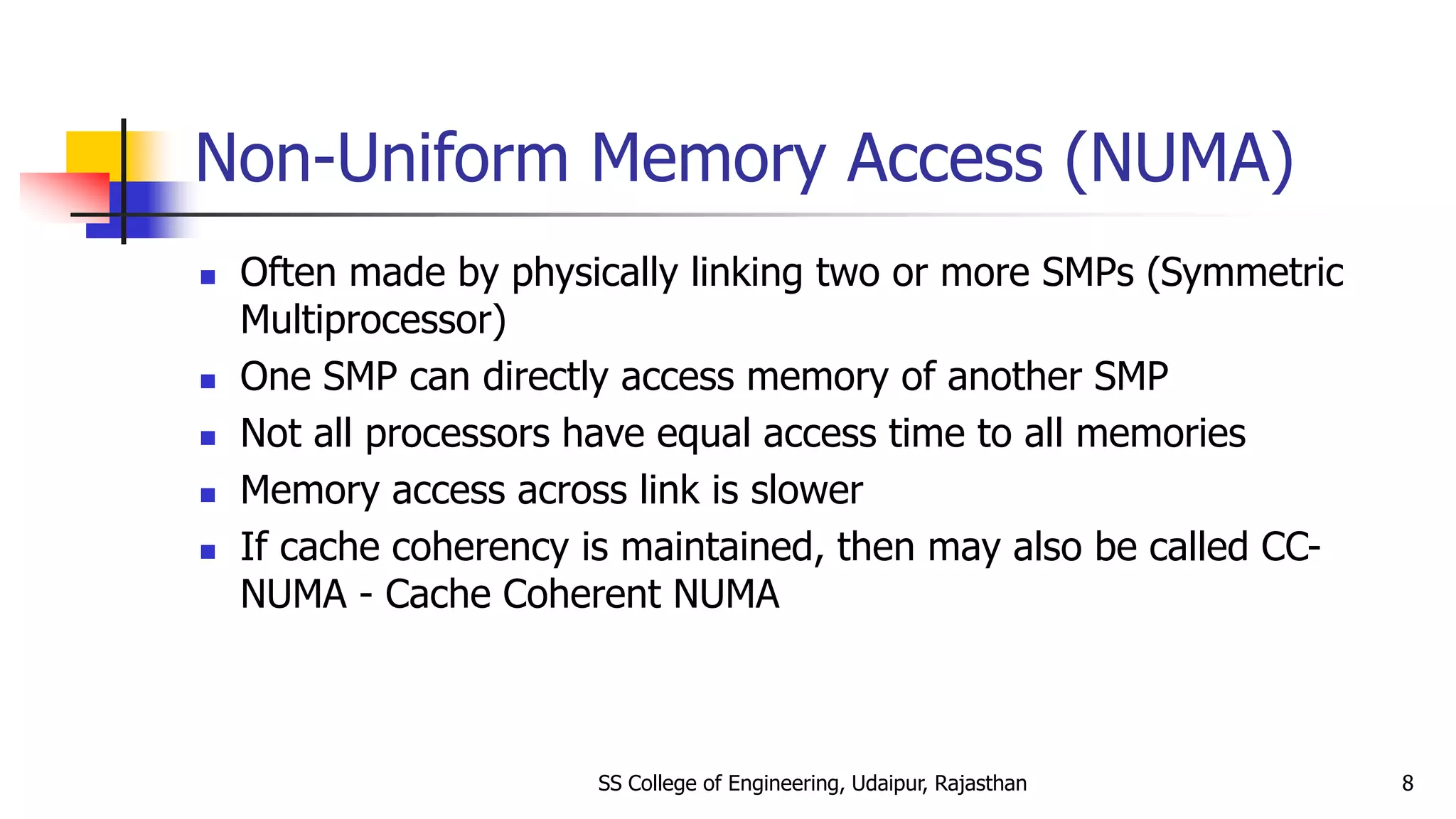 Unit 6 shared memory multiprocessors | PPTX
