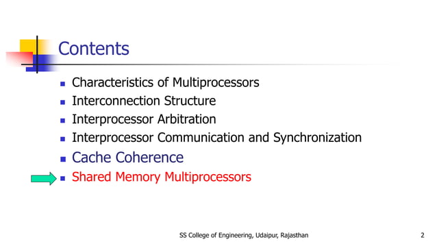 Unit 6 shared memory multiprocessors | PPT