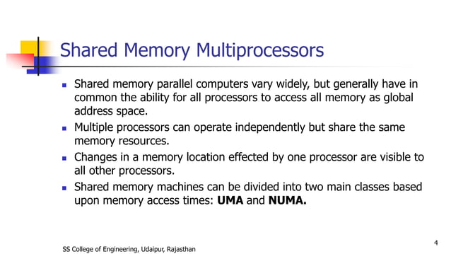 Unit 6 shared memory multiprocessors | PPT