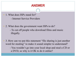Unit 6 Sharing or Stealing | PPTX