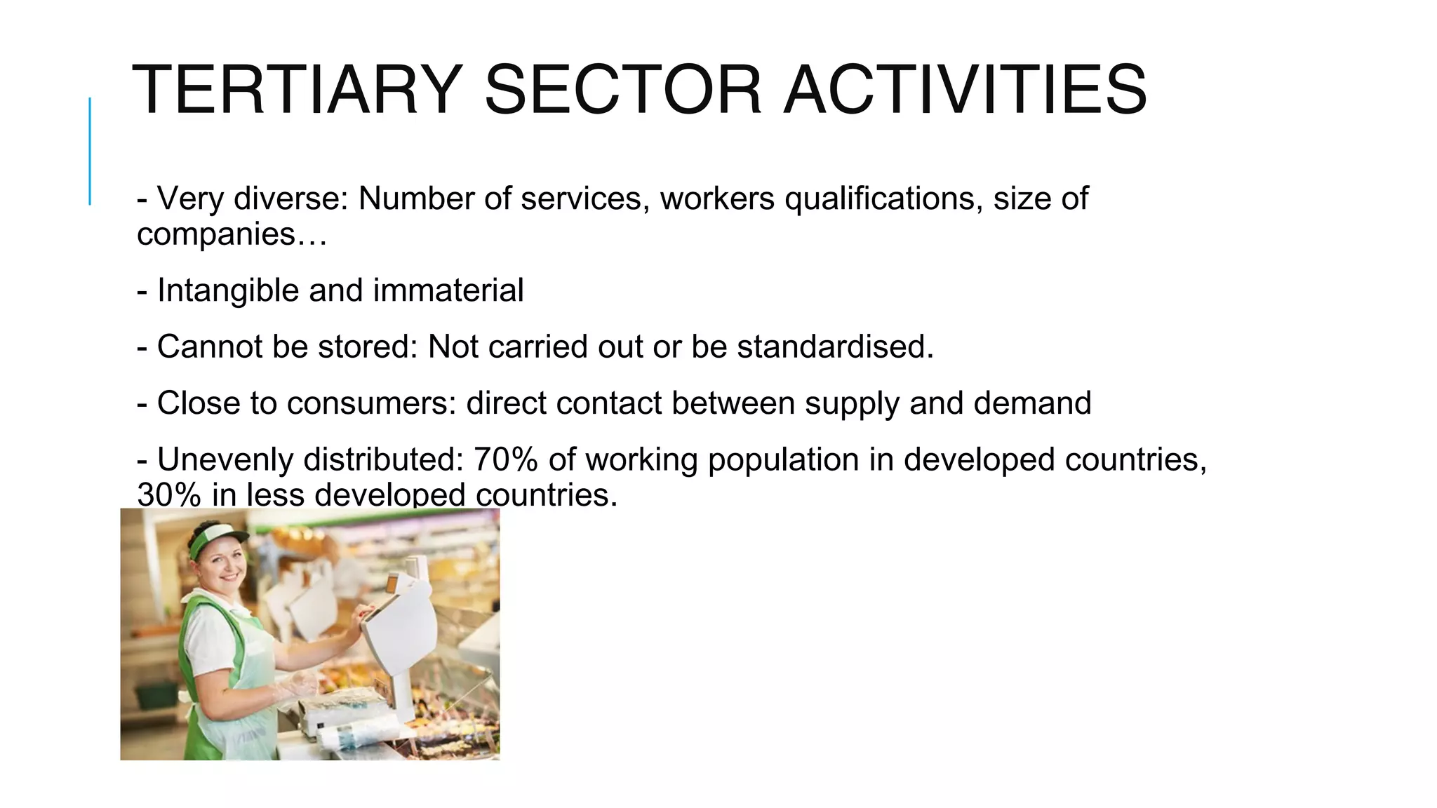 Unit 6 the tertiary sector | PPT