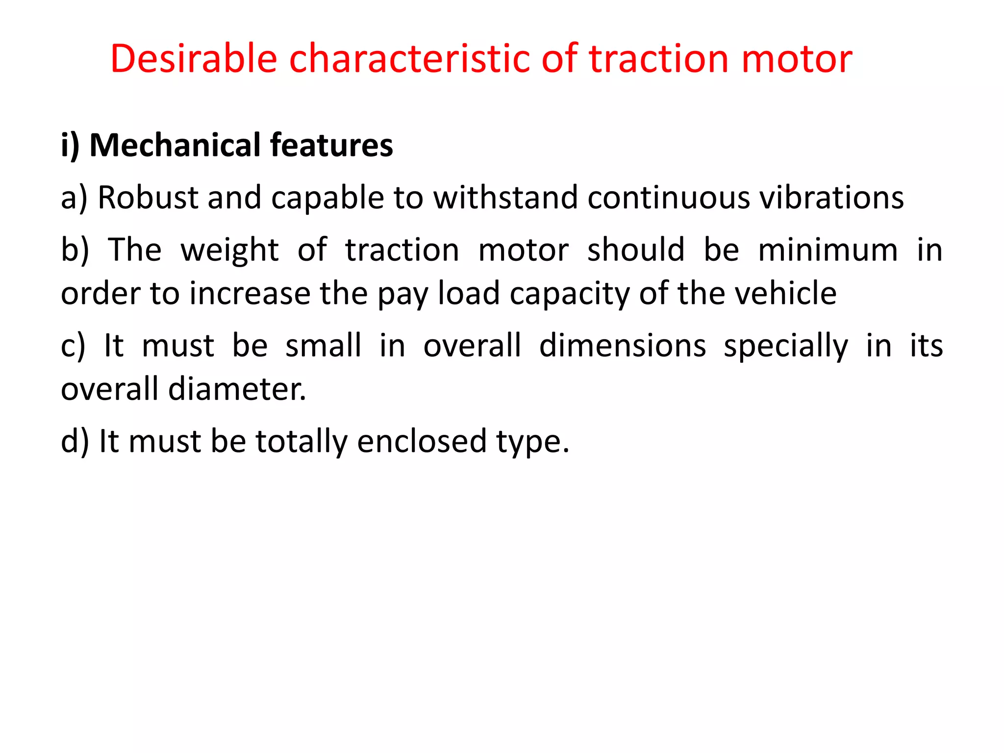 Traction Motors and Control | PPTX