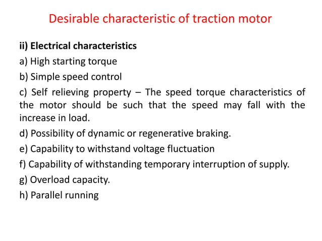 Traction Motors and Control | PPTX | Physics | Science