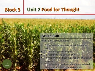 Unit 7 Food for Thought | PPT