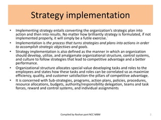 Unit 7 implementation phase of strategic management | PPTX