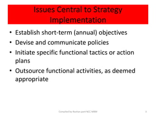 Unit 7 implementation phase of strategic management | PPTX