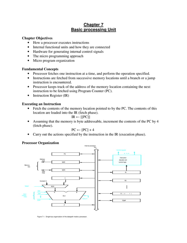 COMPUTER ORGANIZATION NOTES Unit 7 | PDF