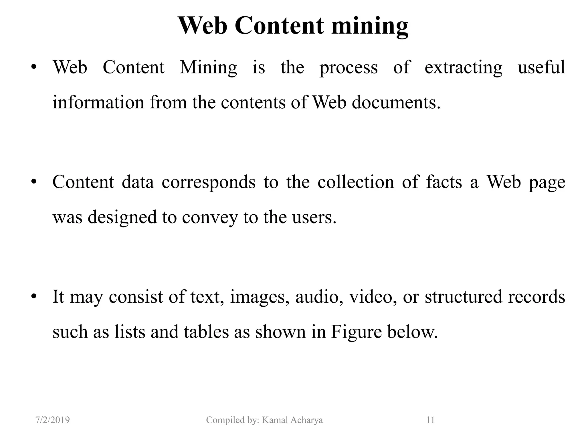 Web Mining | PPT