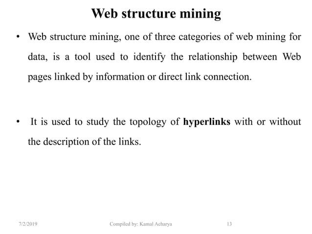 Web Mining | PPT