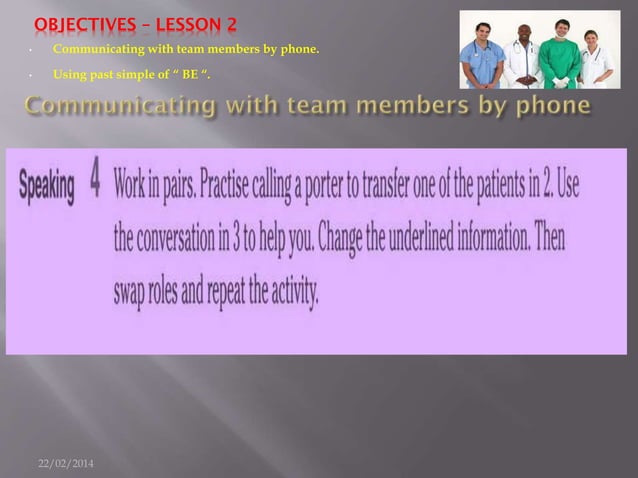 English for Nursing 1 - Unit 7 - PowerPoint / Part 2 | PPT