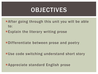 Unit 7, ENGLISH IV CODE NO 6471 | PPTX