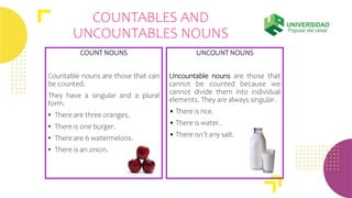 Food vocabulary, countable and uncountable nouns; quantifiers.pptx